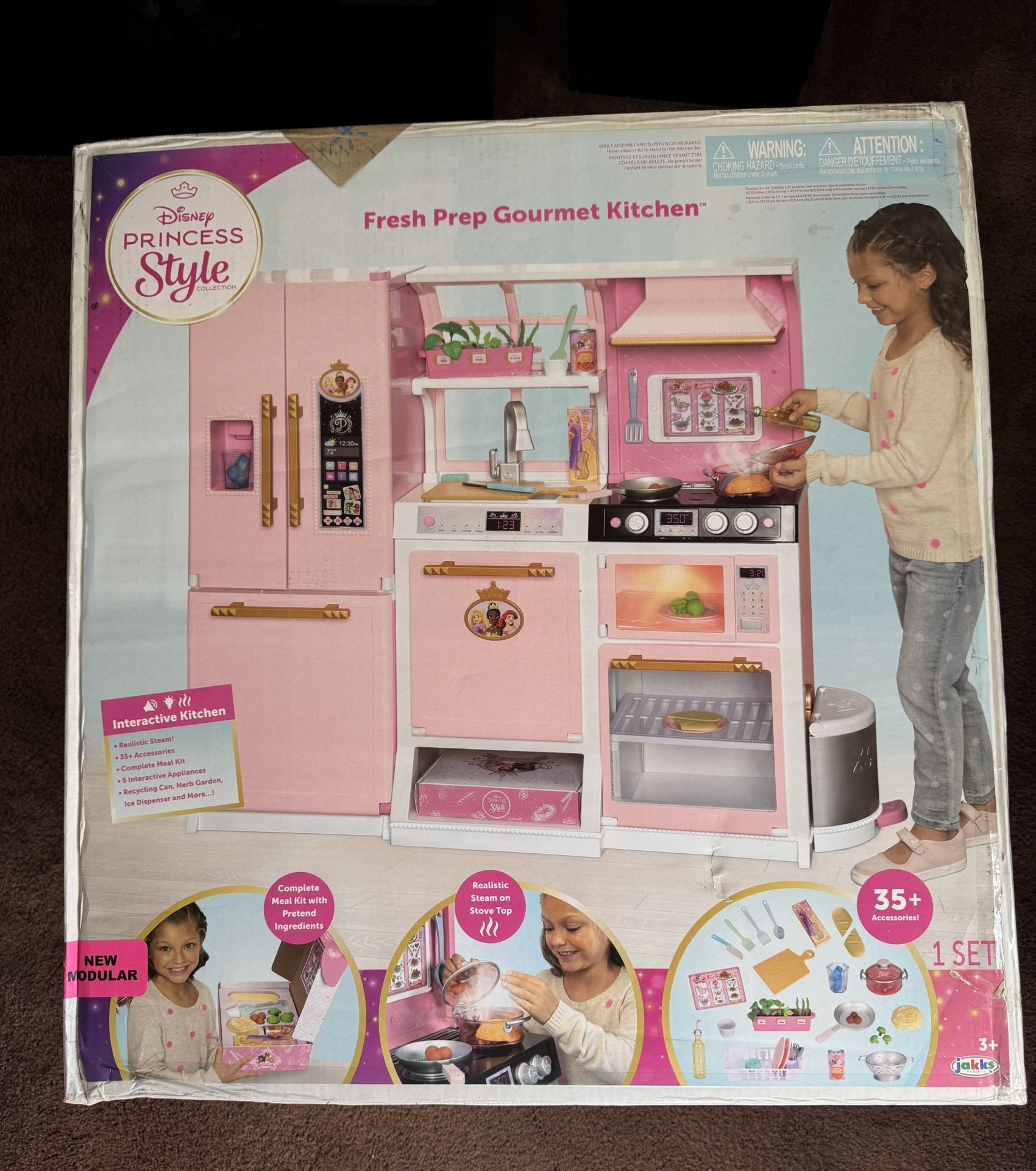 Disney Princess Style Gourmet Kitchen, Realistic, Steam, Lights, Meal ...