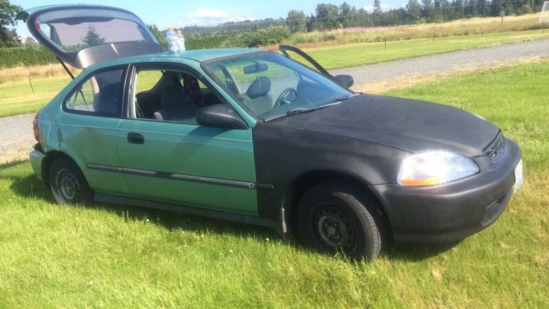 Honda Civic Ek hatch salvage title 1996 for Sale in Marysville, WA ...