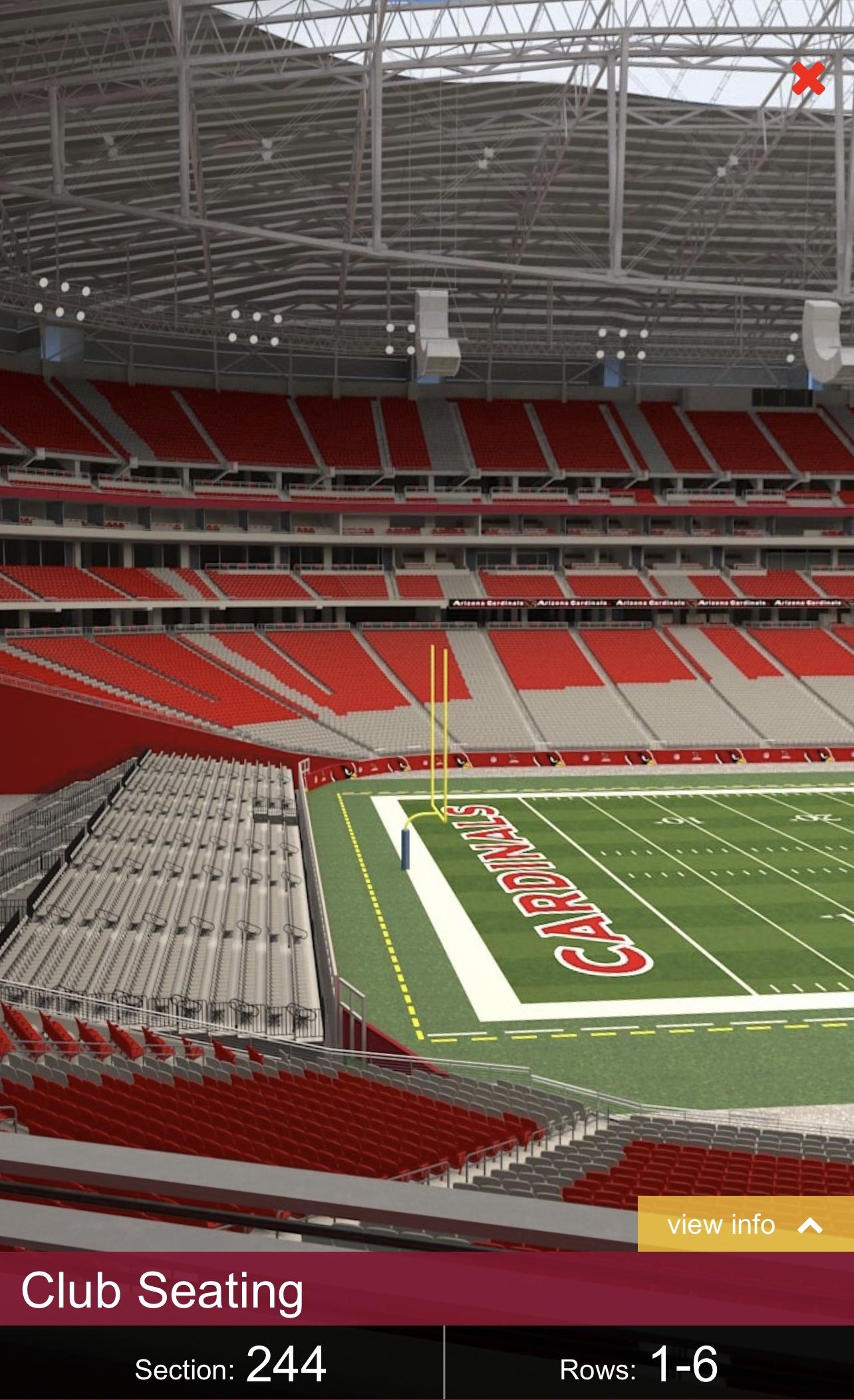 Arizona Cardinals Stadium Seating Chart