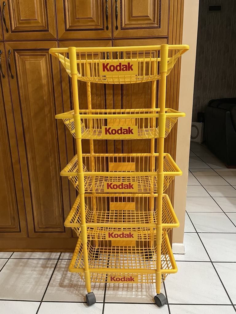 Vintage Kodak Rolling Store Display Rack - exc used condition - can ...