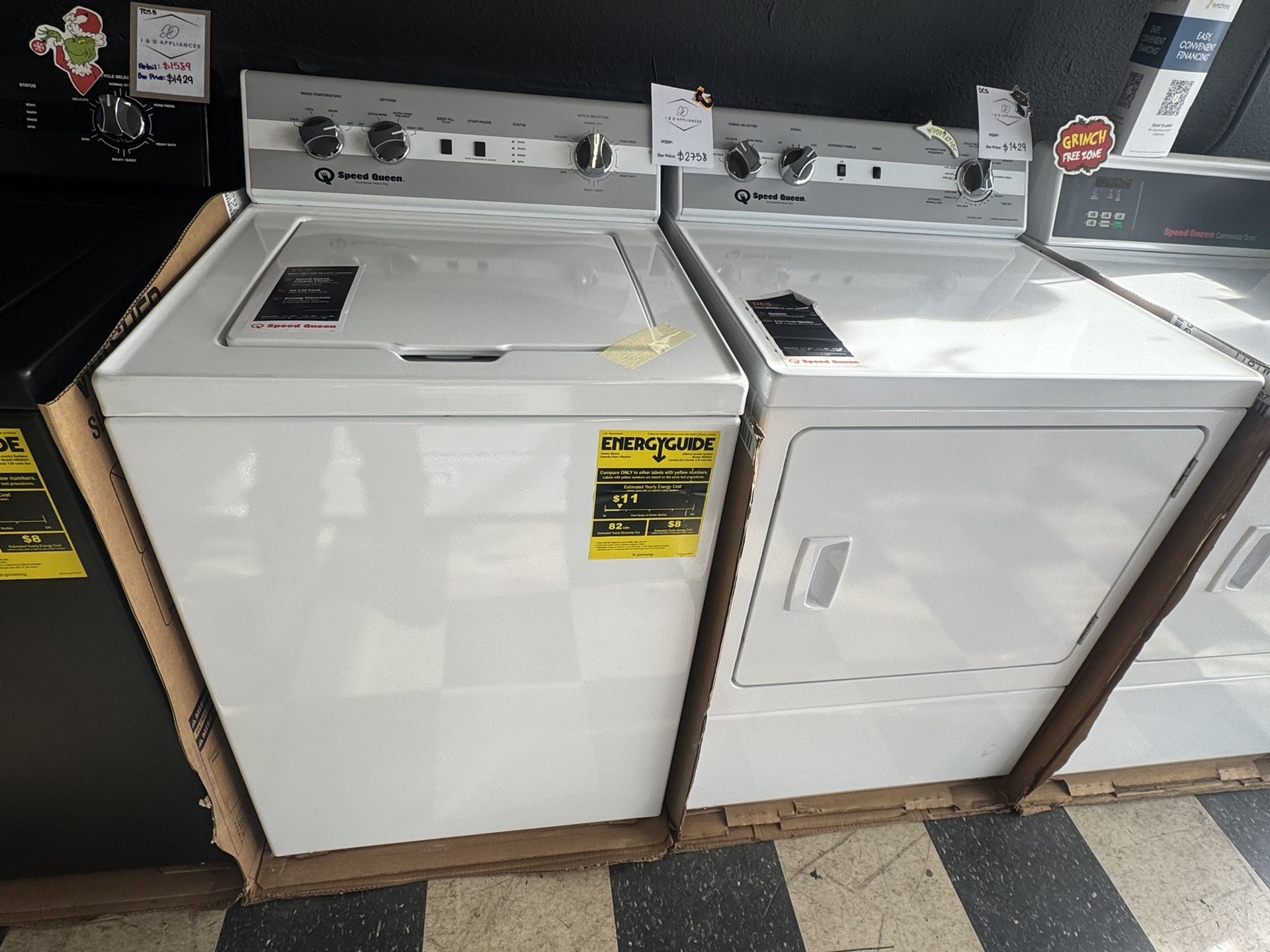 Speed Queen TC5 And DC5 Washer And Dryer In White Call For Price for ...