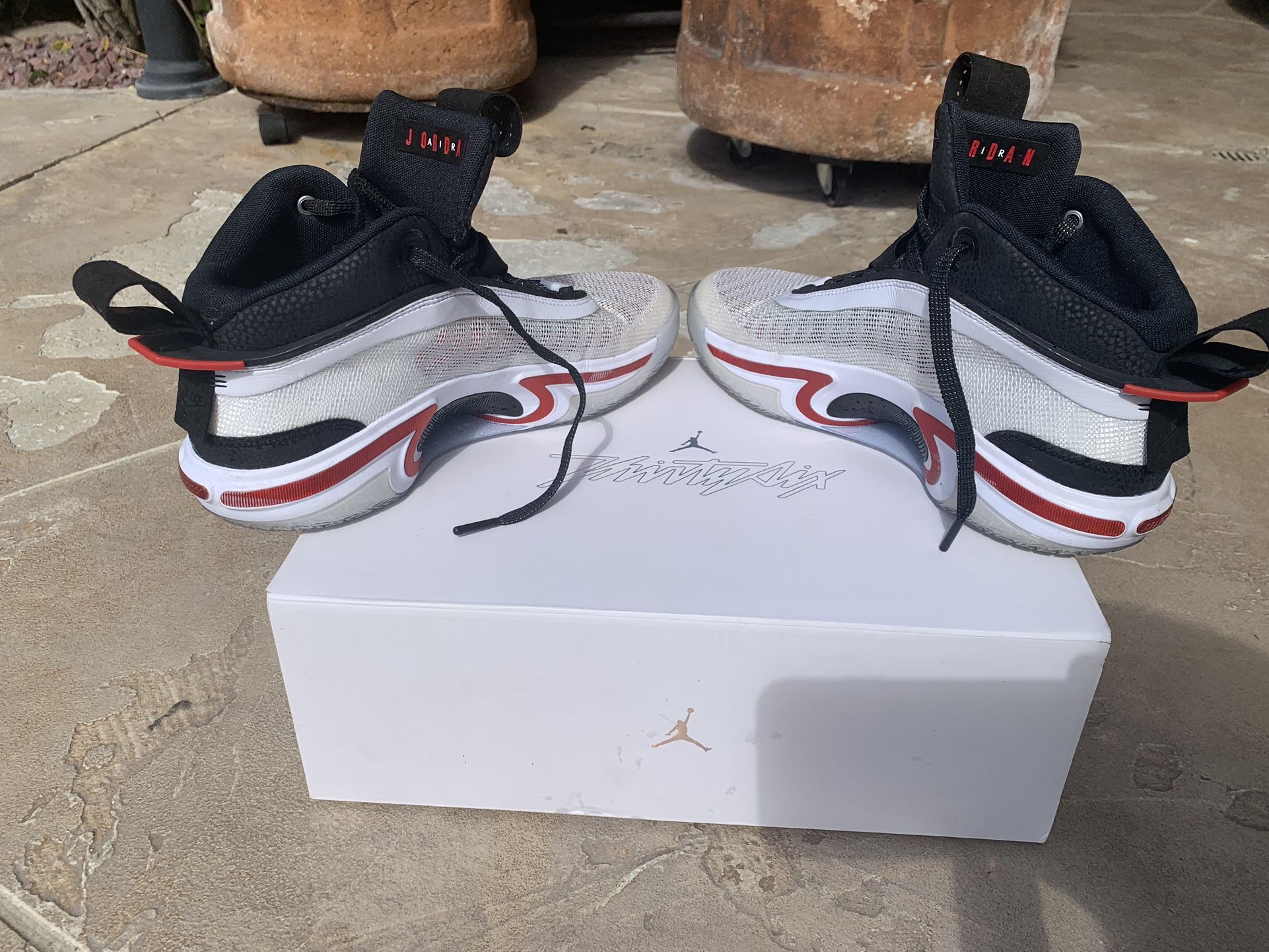 Air Jordan 36 “Psychic energy” basketball shoes, Size 9, Color white ...