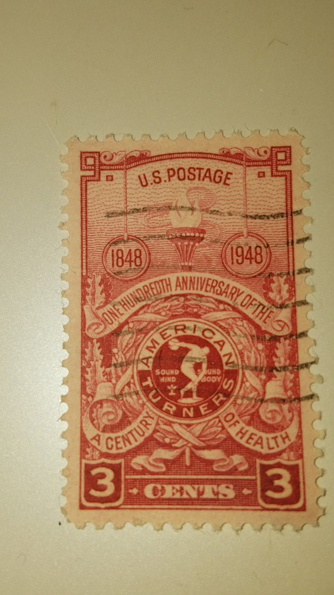 1948 100 Anniversary American Turners 3 Cent Stamp for Sale in Scranton ...