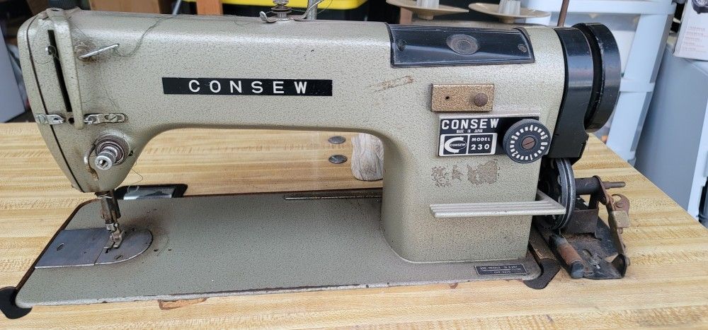 Consew 230 Industrial Sewing Machine With Table for Sale in Huntington ...