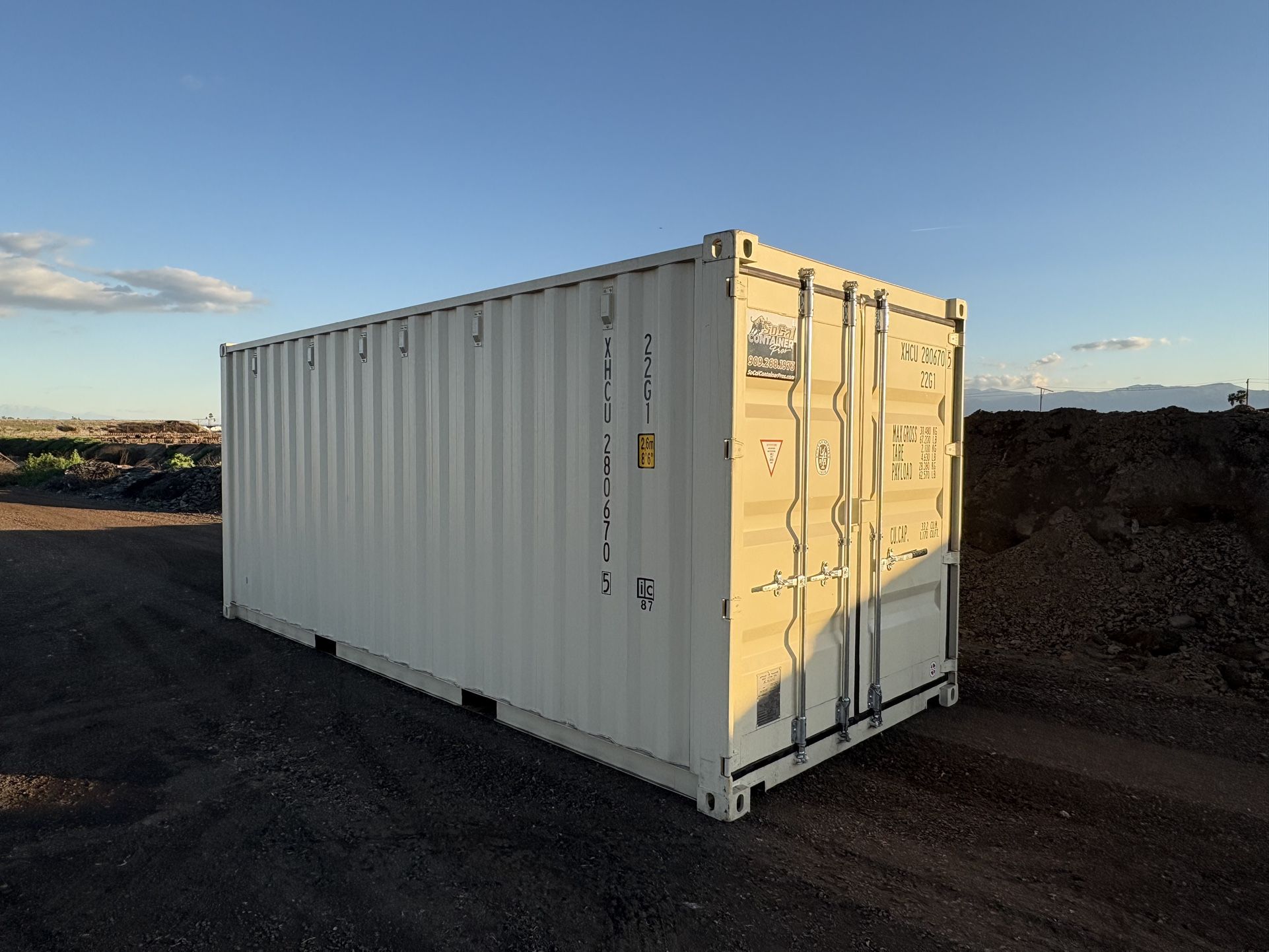 20 FOOT NEW 1-TRIP CONTAINER STD SHED,STORAGE,SHIPPING,CONEX for Sale ...
