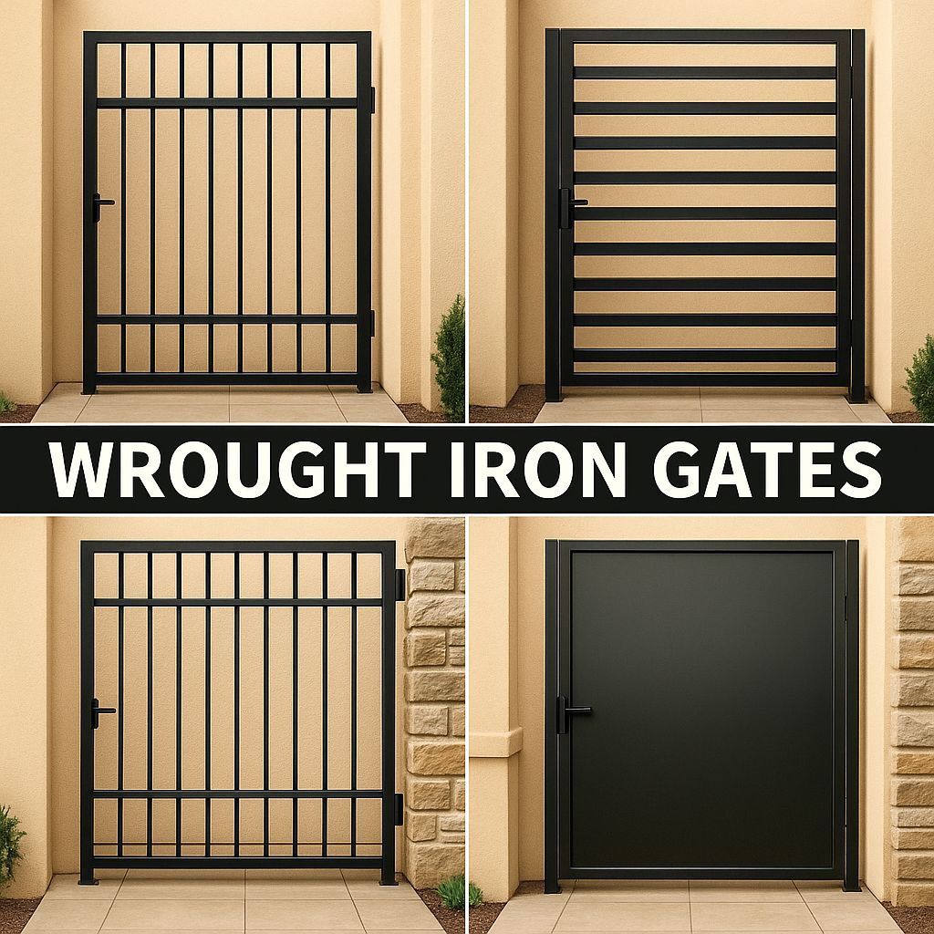 Rv Gates Rolling/Sliding Double Swing Composite Wood Regular Wood•All ...