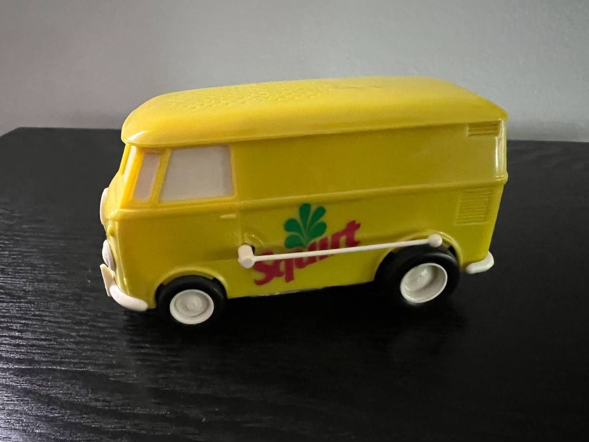VERY RARE Tamco Japan Yellow Squirt Soundwagon VW Bus Record Player for ...