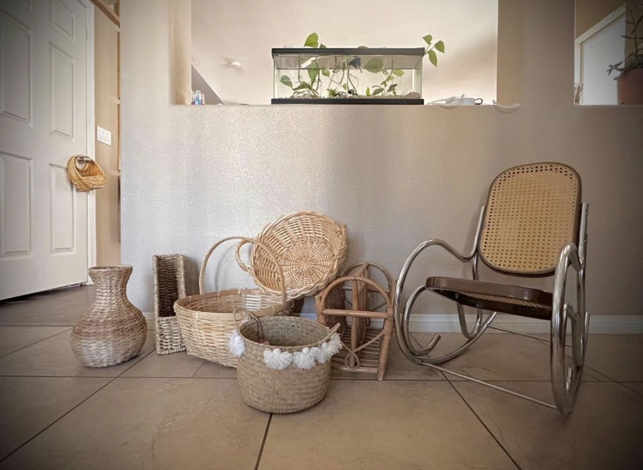 wicker / Rattan bundle $65 for all (southern Highlands) for Sale in Las ...