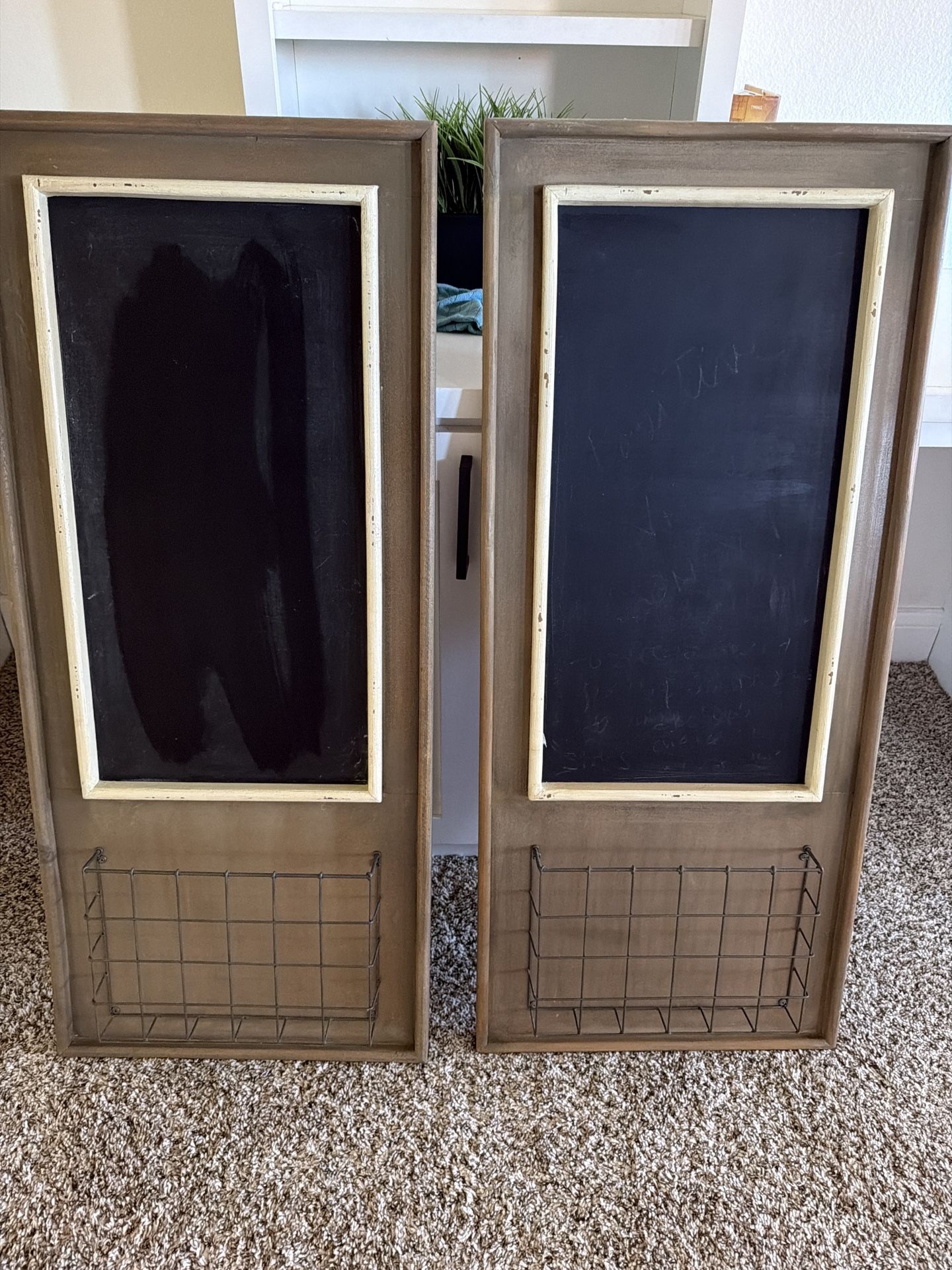 Rustic Chalkboard Wall Organizer Set (2 Pieces) for Sale in Carlsbad ...