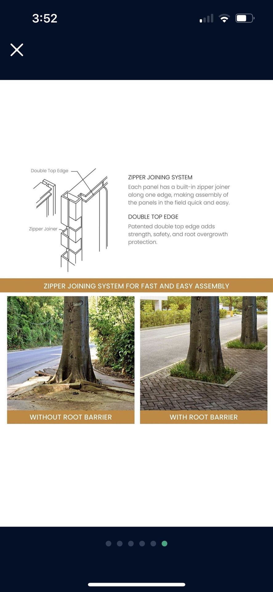 13- 79 DeepRoot UB 24-2 Tree Root Barrier, D x 24” W, 40lf, Black, Inch ...