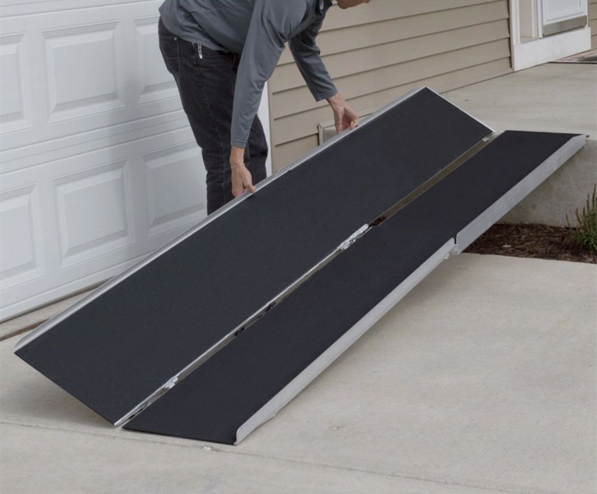 8' L Silver Spring Aluminum Multi-Fold Wheelchair Ramp for Sale in ...