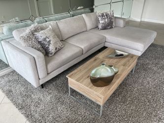 Aquarius ii light grey 2 piece sectional store
