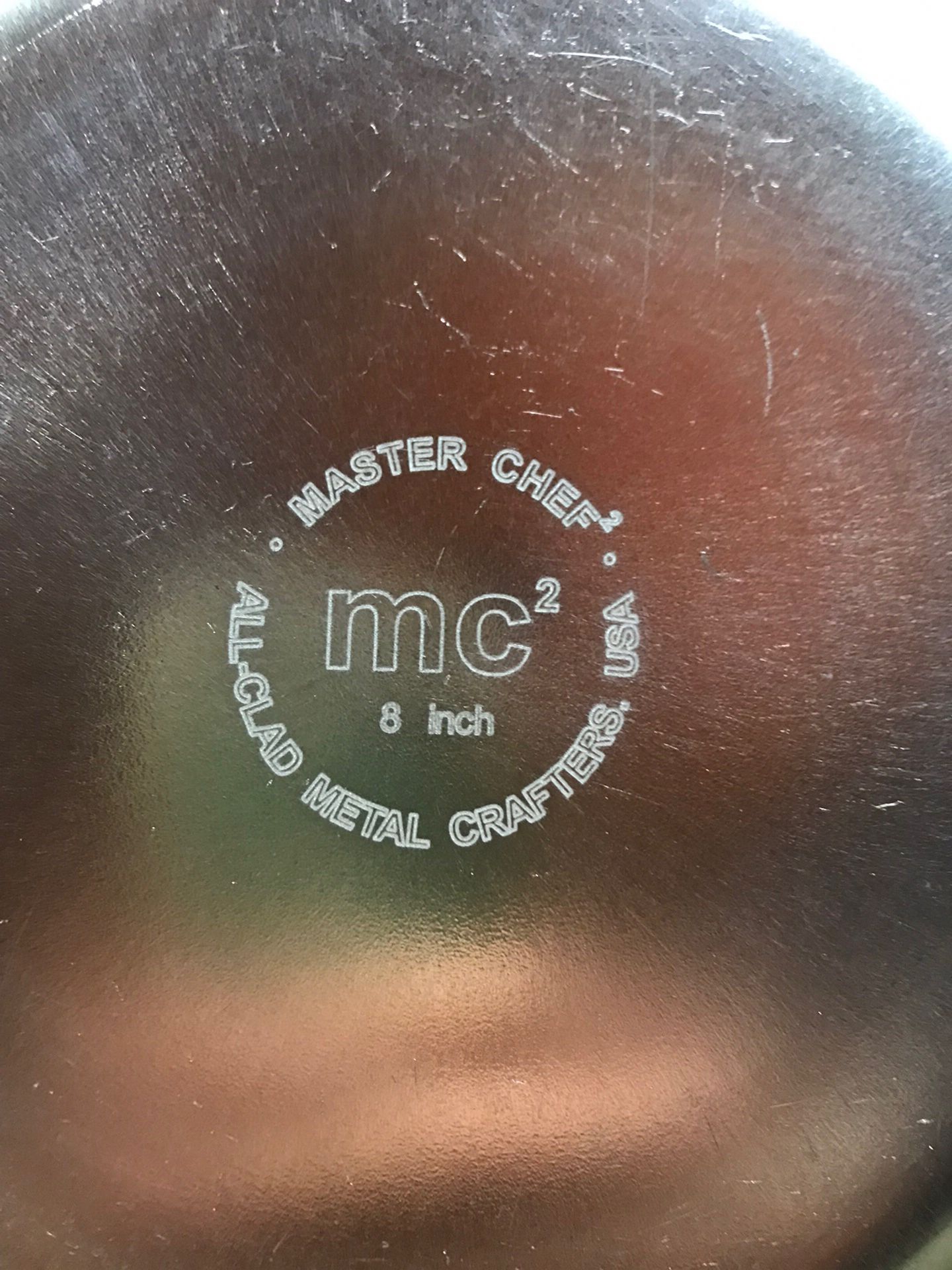 All Clad Master Chef Tri-ply Stainless Steel 8 In Fry Pan Skillet for ...