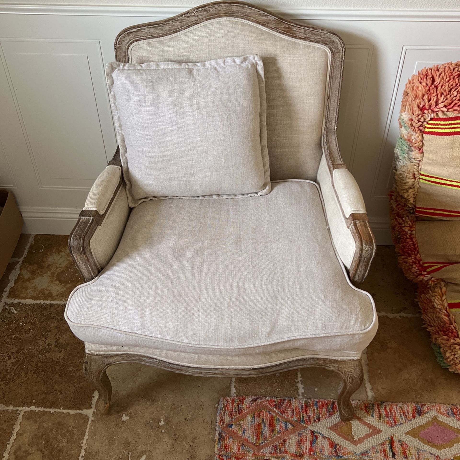 Restoration Hardware Lyon Arm Chair Linen for Sale in San Juan ...
