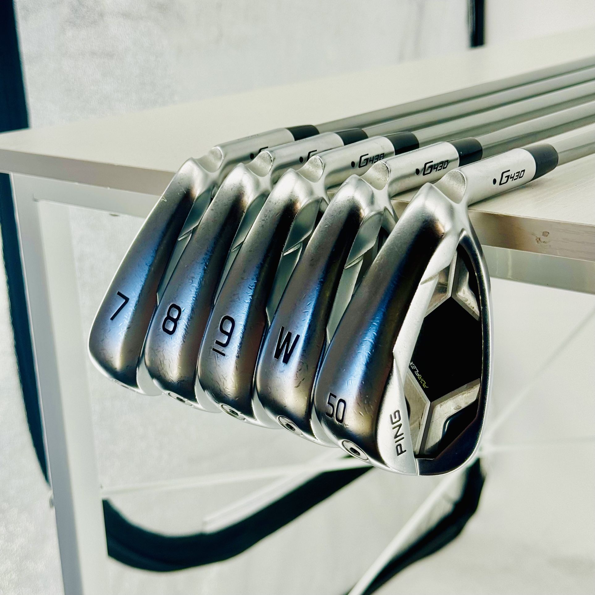PING G430 7-PW, AW Iron Set - Alta Quick 35g A Flex Shafts - GP CP2 Pro ...