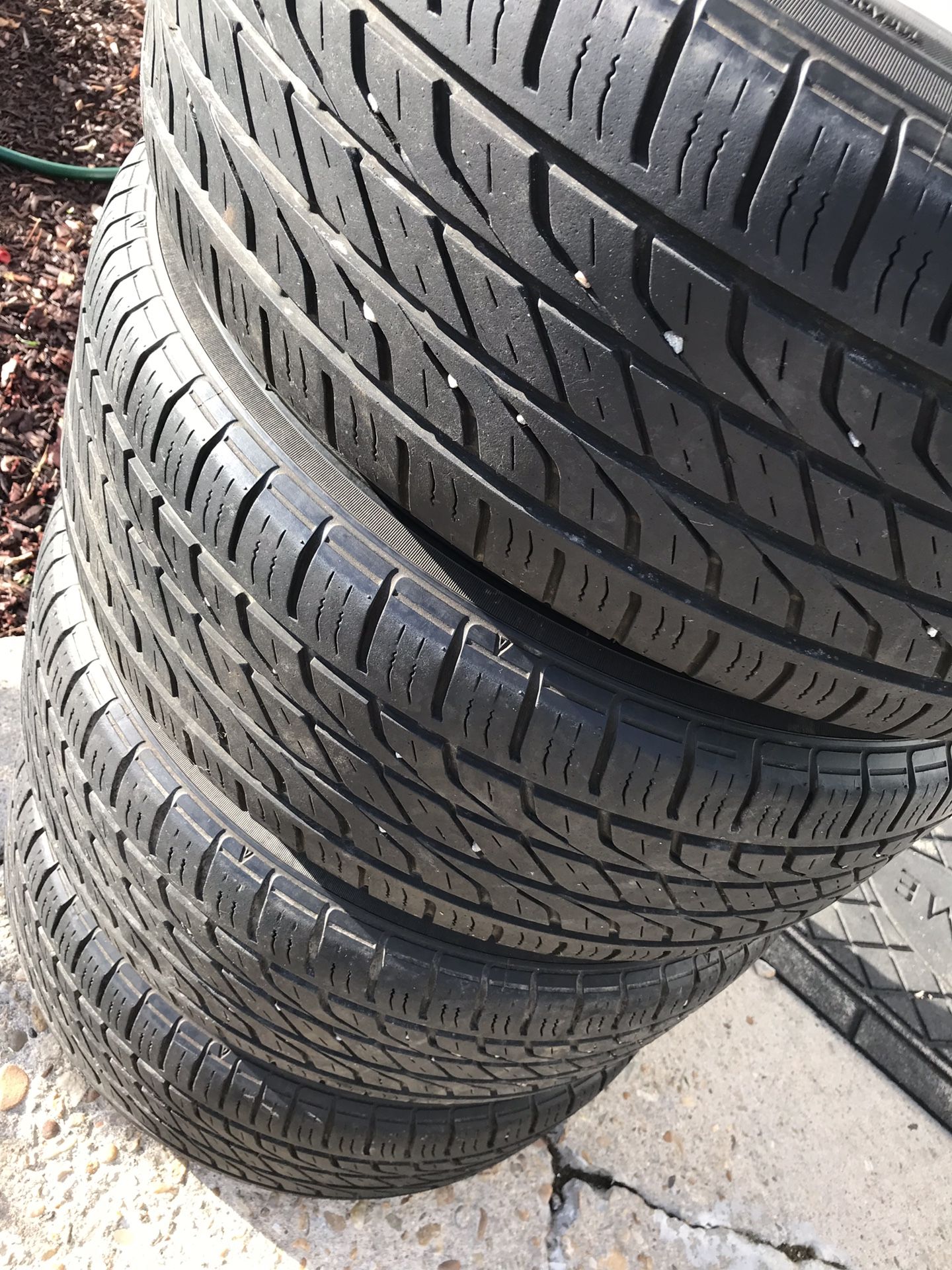 16 inch TOYO P225/60R16 tires very good. on Mercedes-Benz S class rims ...