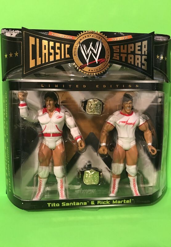 Wwe wrestling action figure classic Strike Force Tito Santana Rick ...