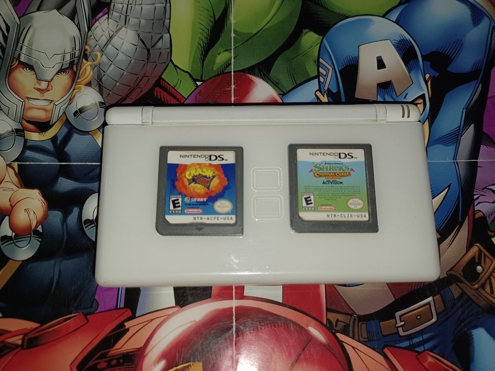 LOT OF 2 NINTENDO DS GAMES CRASH BOOM BANG & SHREK CARNIVAL CRAZE ...