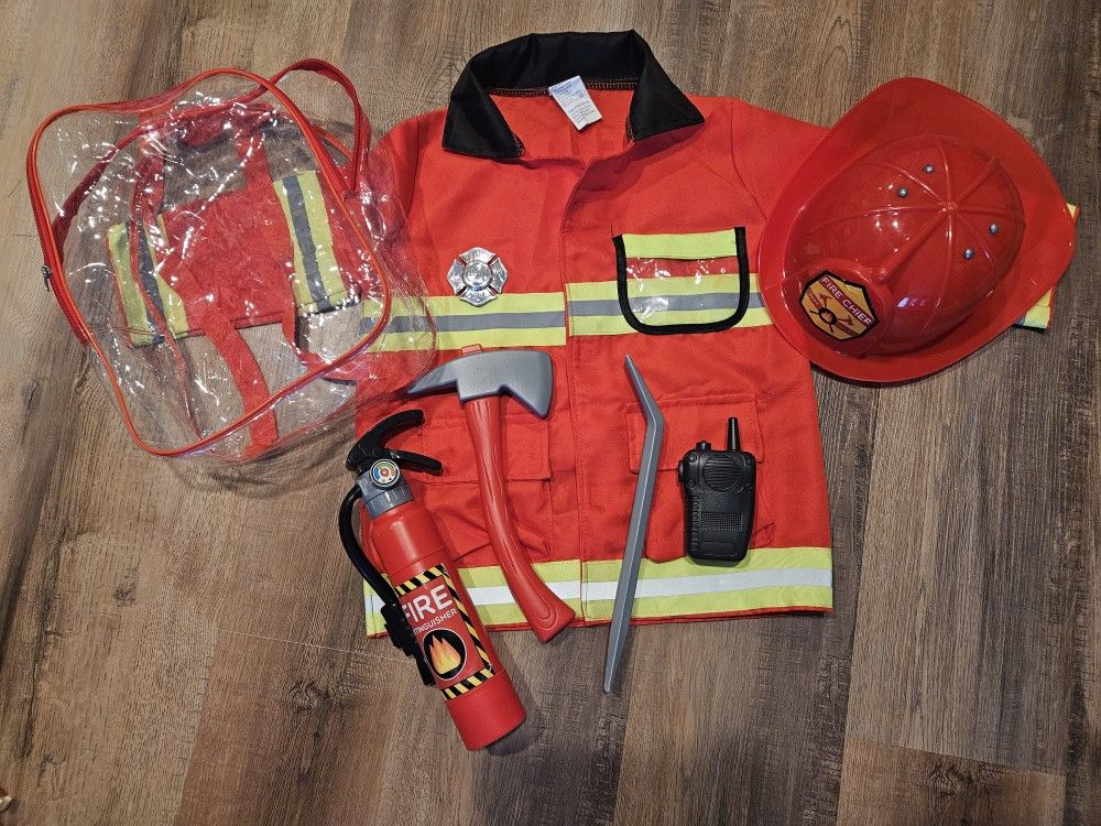 Kid Fireman Firefighter Costume Set 3-4 Years for Sale in Seattle, WA ...