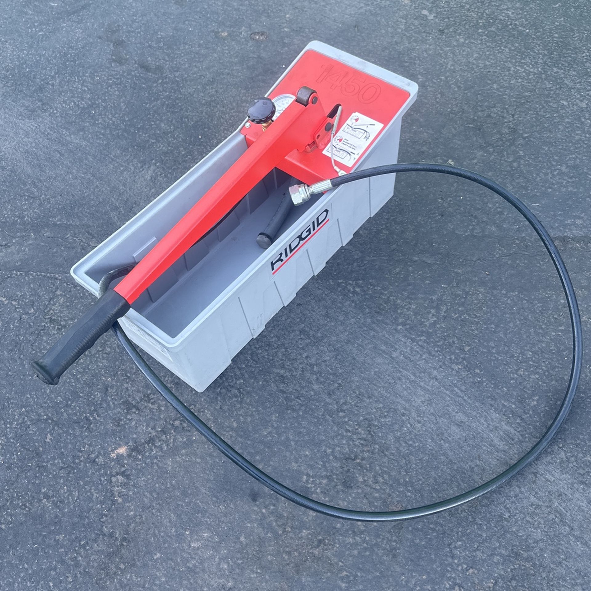 Ridgid, 1450 Pressure Test Pump, Hydraulic Pressure Test Kit for Sale ...