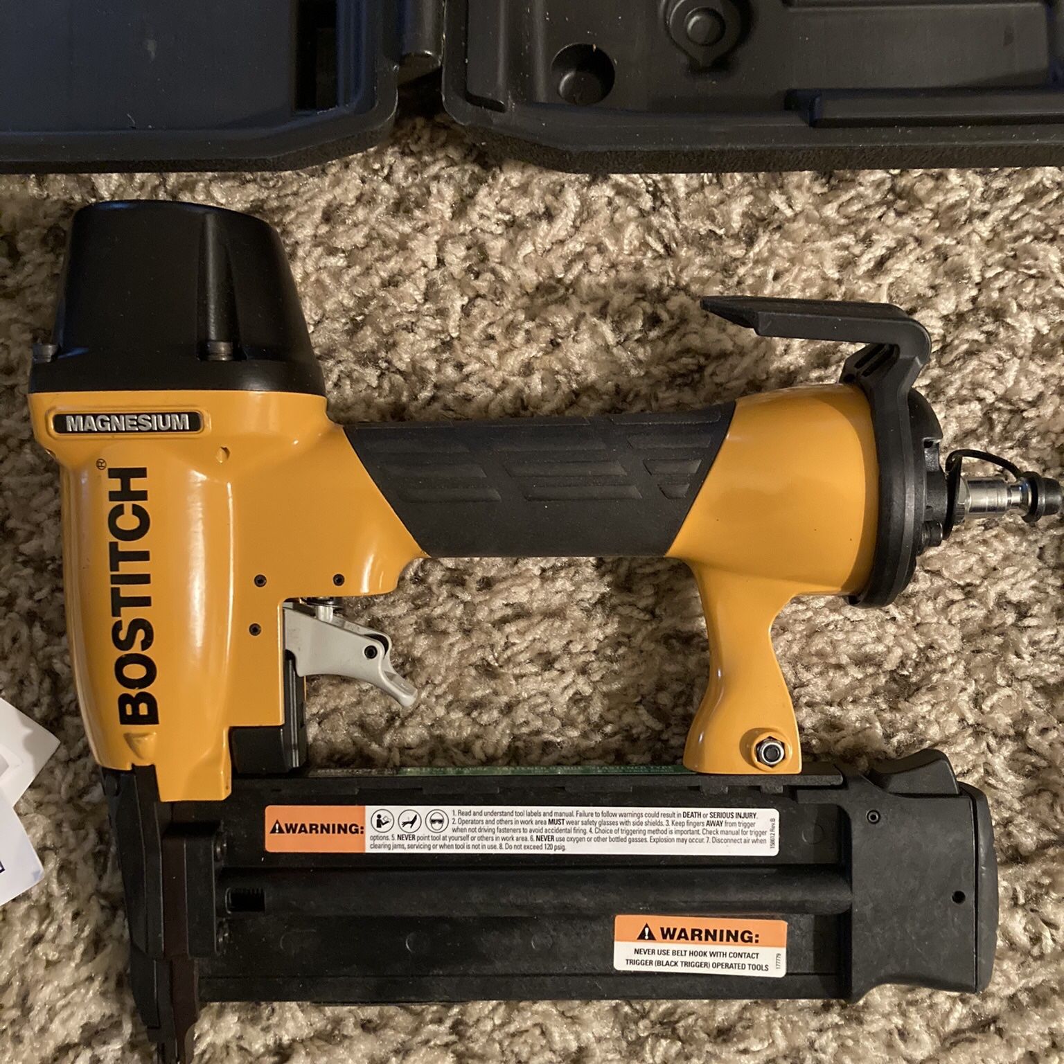 Bostitch Magnesium BT200 18 Gauge Industrial Brad Nailer w Hard Case for Sale in Greensburg PA OfferUp