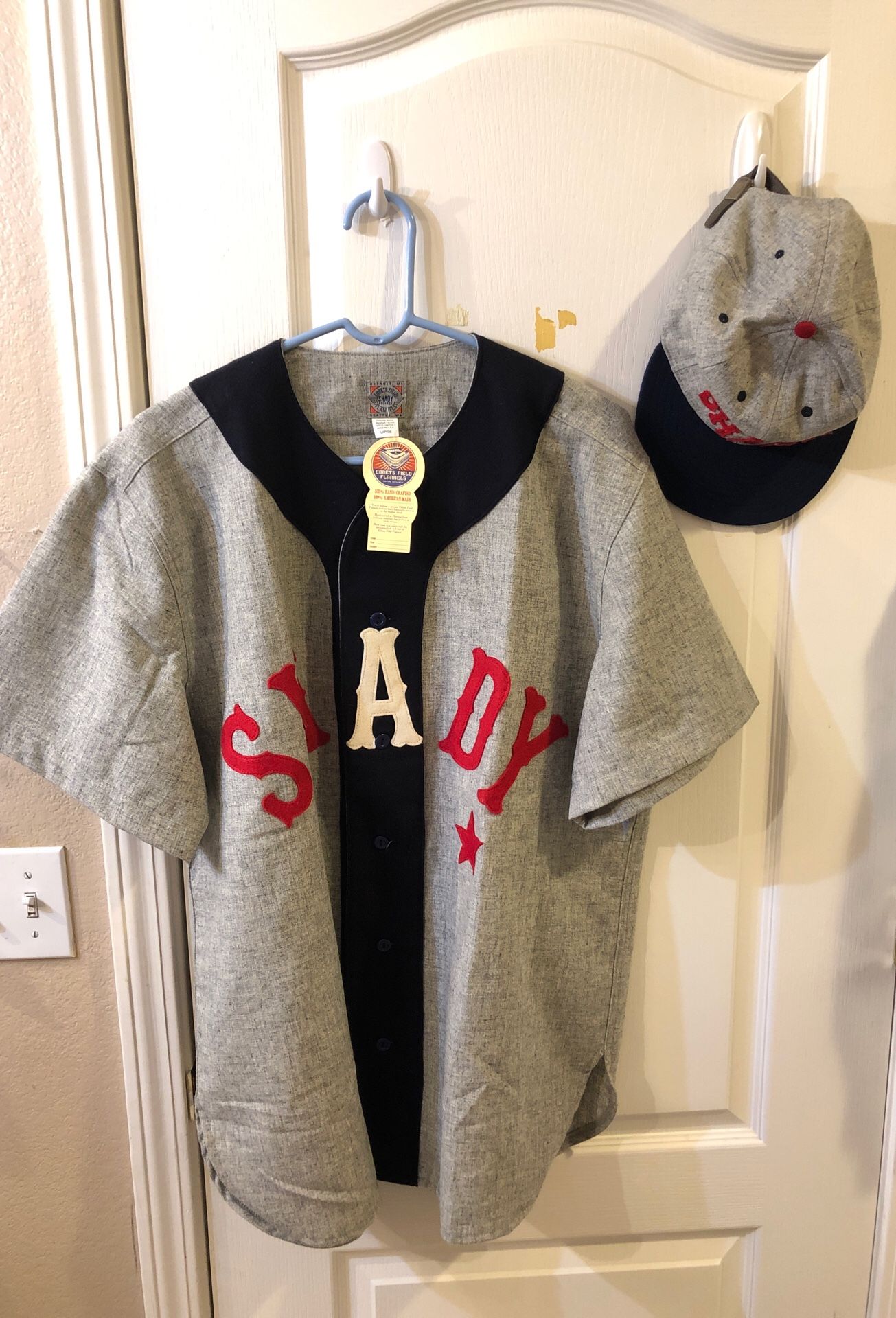 New With Tags Detroit Tigers MLB Eminem Slim SHADY EBBETS FIELD FLANNEL ...