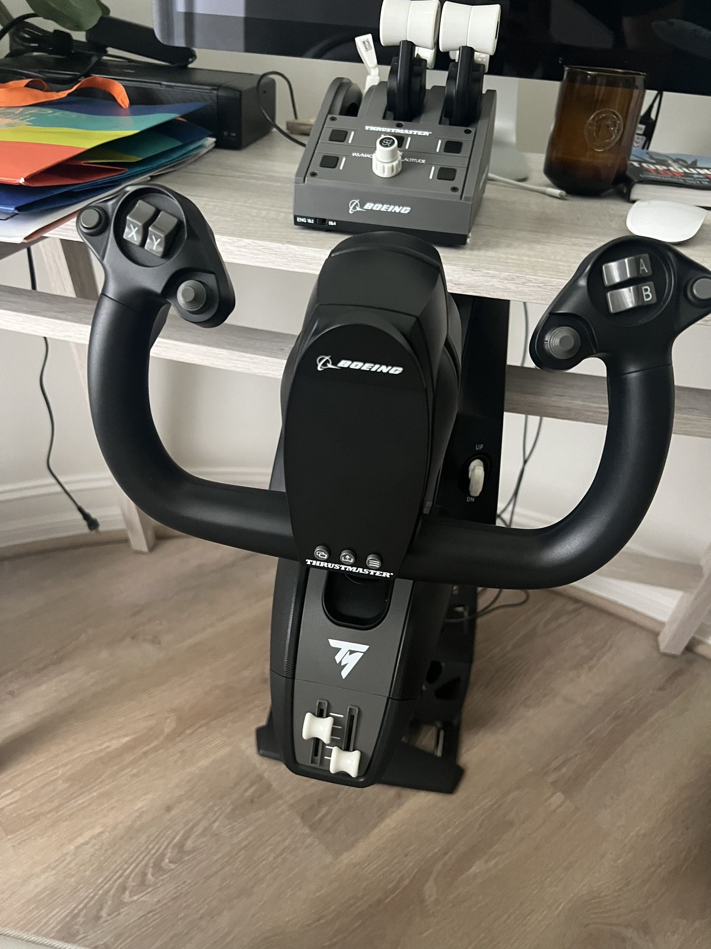 Thrustmaster TCA Yoke With Throttles And Pedals Boeing for Sale in ...