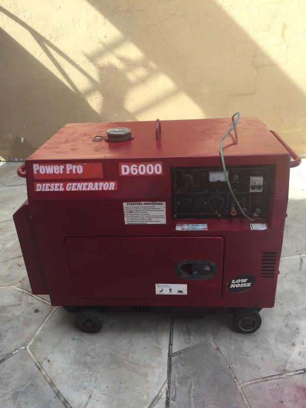 Power Pro D6000 Deisel Generator GREAT CONDITION for Sale in Hialeah ...
