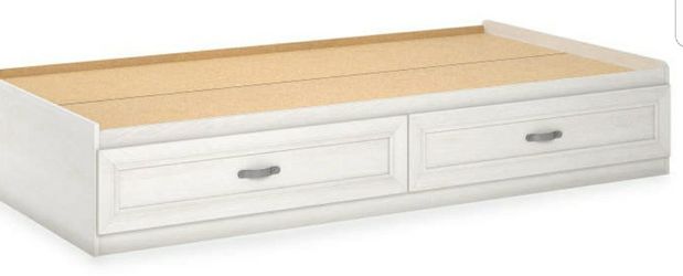 Ameriwood magnolia white oak full mates storage bed store