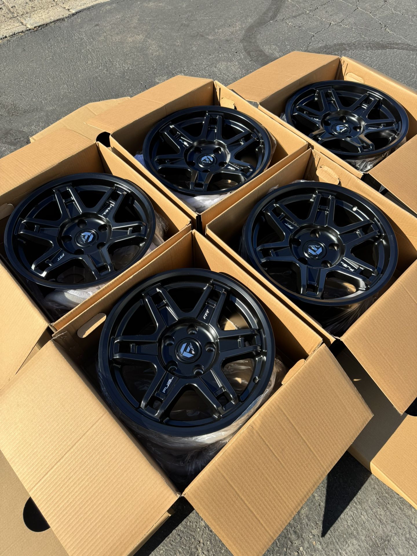 Brand New 5x127 Jeep Wrangler and Gladiator 17” Fuel “Slayer” Off-road ...