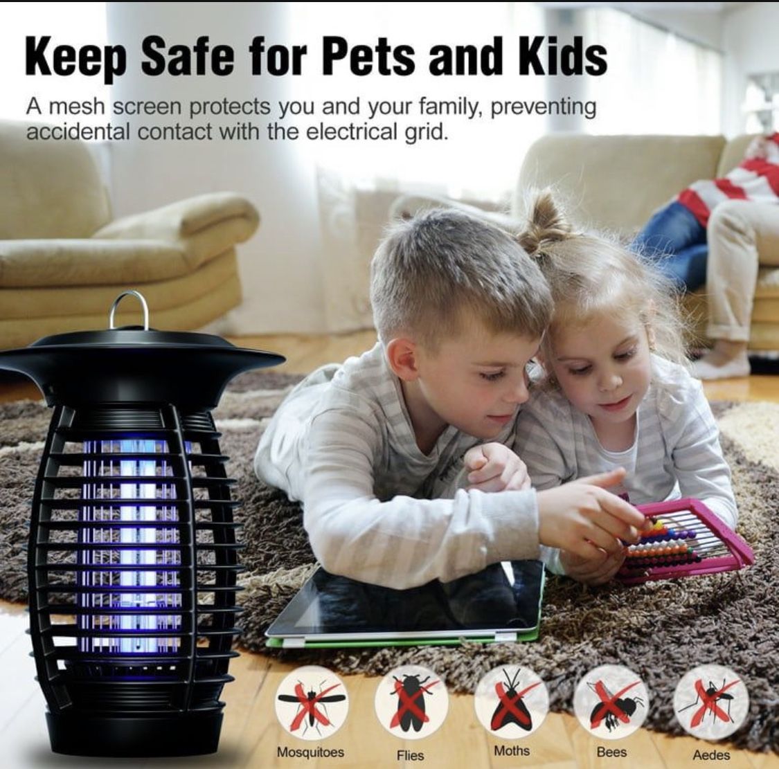 Mosquitoes Flies Moths Bees Aedes F0000 YT 2500V High Voltage UV Tube ...