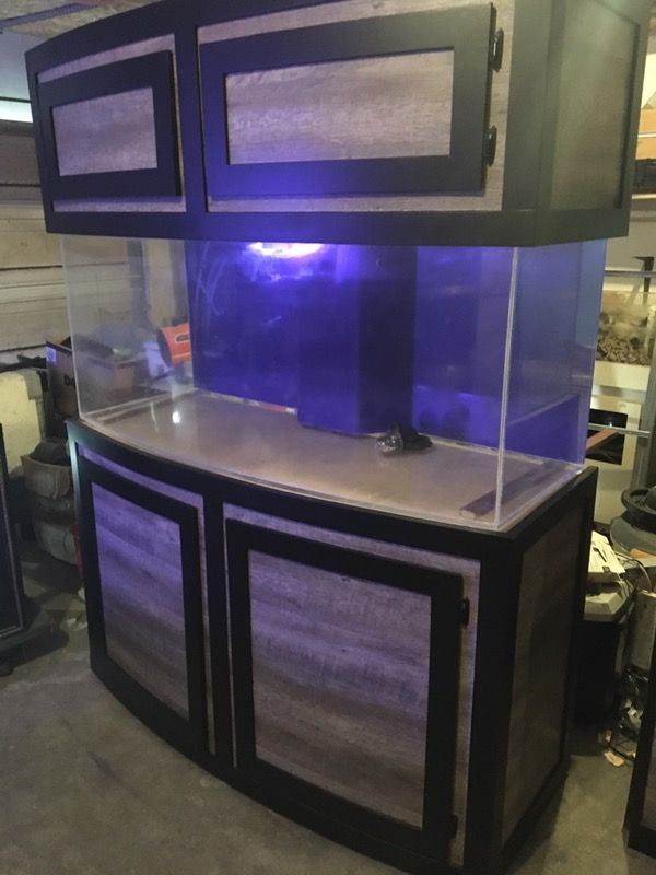 180g saltwater reef aquarium bow front for Sale in Everett, WA - OfferUp
