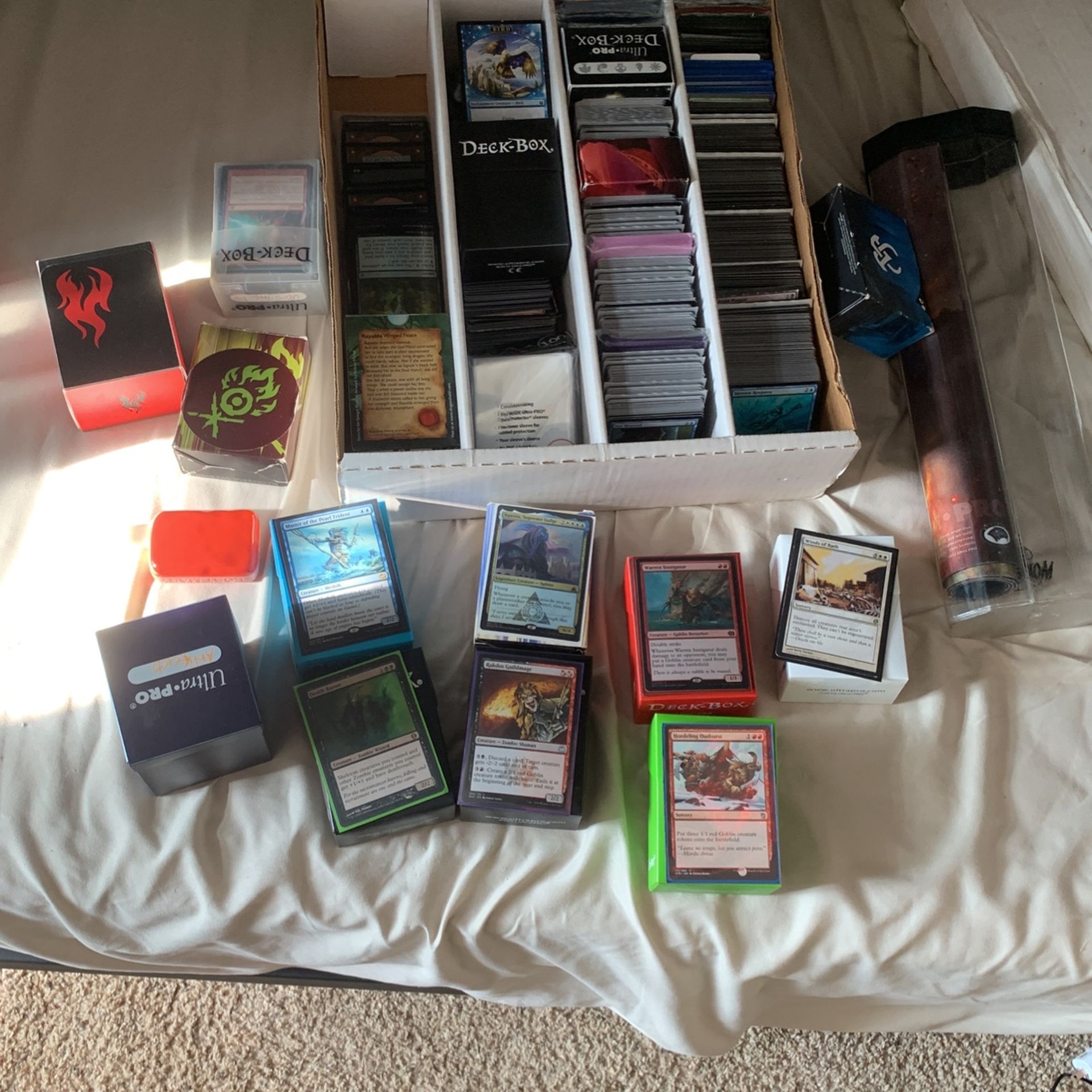Lot Of MtG Cards With 8 Full Decks And A Commander Deck for Sale in ...
