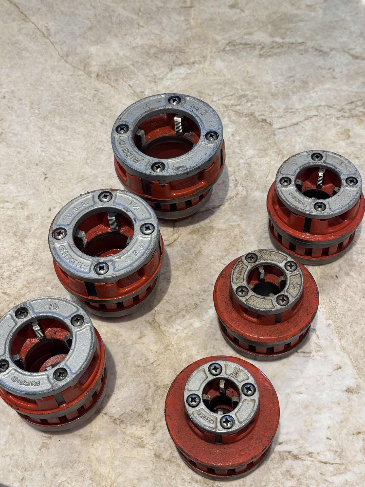 Ridgid Pipe Threader Die Head Set 1/2"-2" for Sale in Chandler, AZ ...