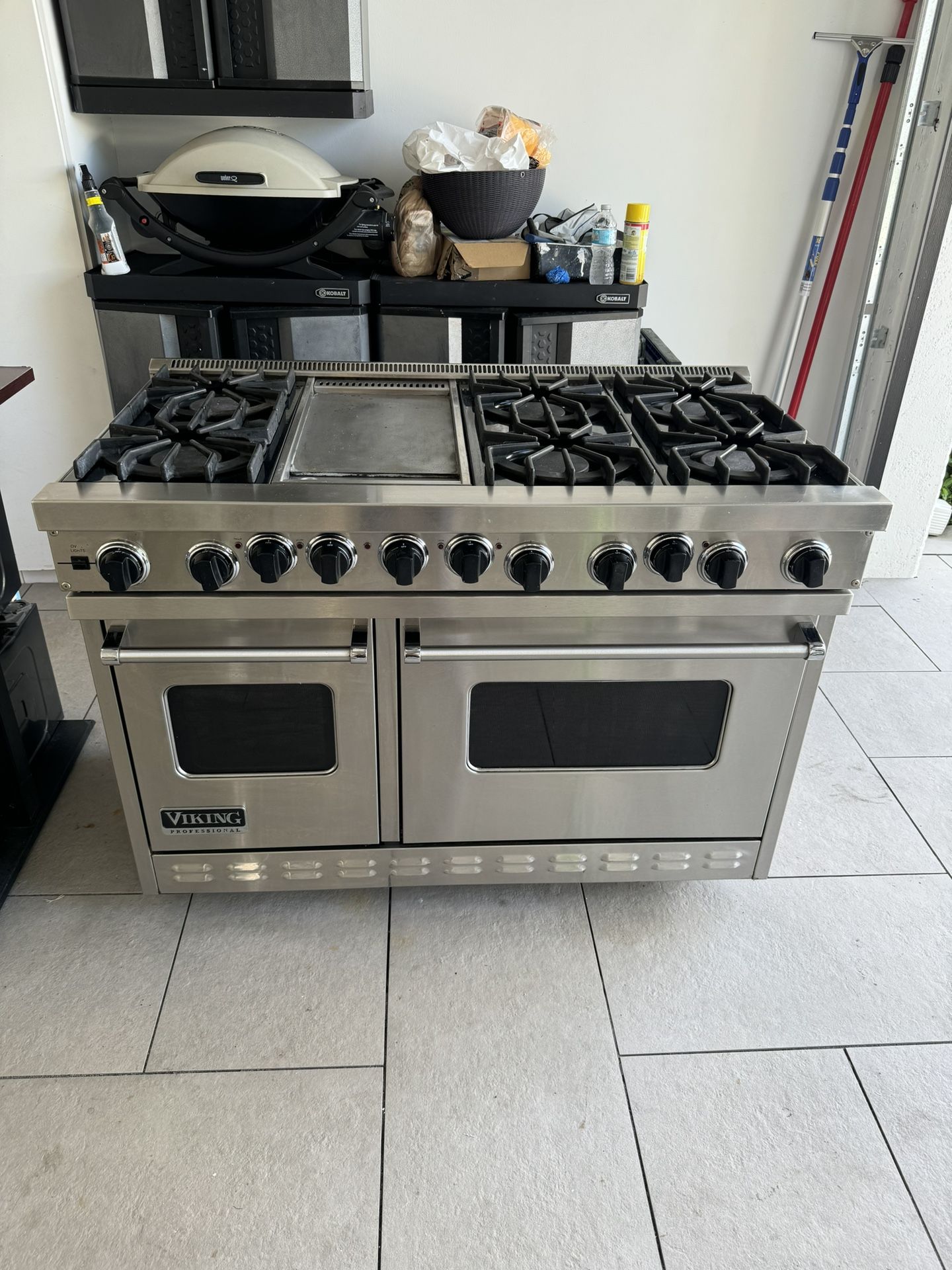 Viking VDSC4856GSS Professional Stove 48 Inch Pro-Style Dual-Fuel Range ...