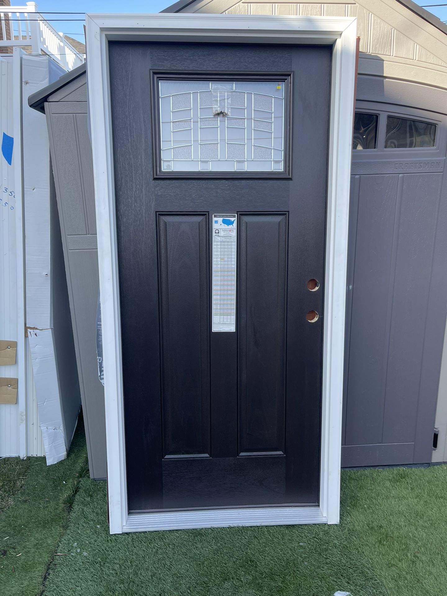 New Door Fiberglass Therma Tru Size W36 H80 Left Hand Inswing $550 ...