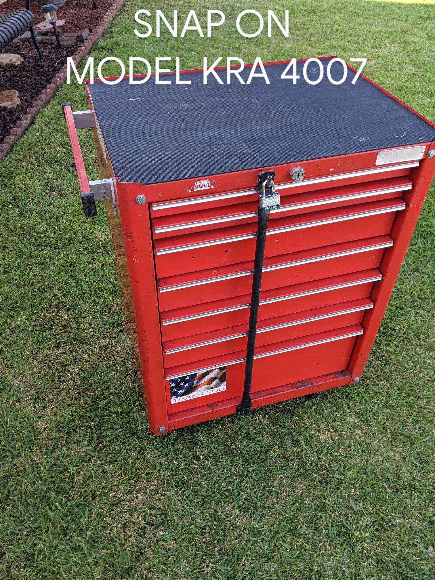 SNAP ON TOOL BOX MODEL KRA 4007. SMOOTH ROLLERS ON ALL 7 DRAWERS. BOX ...