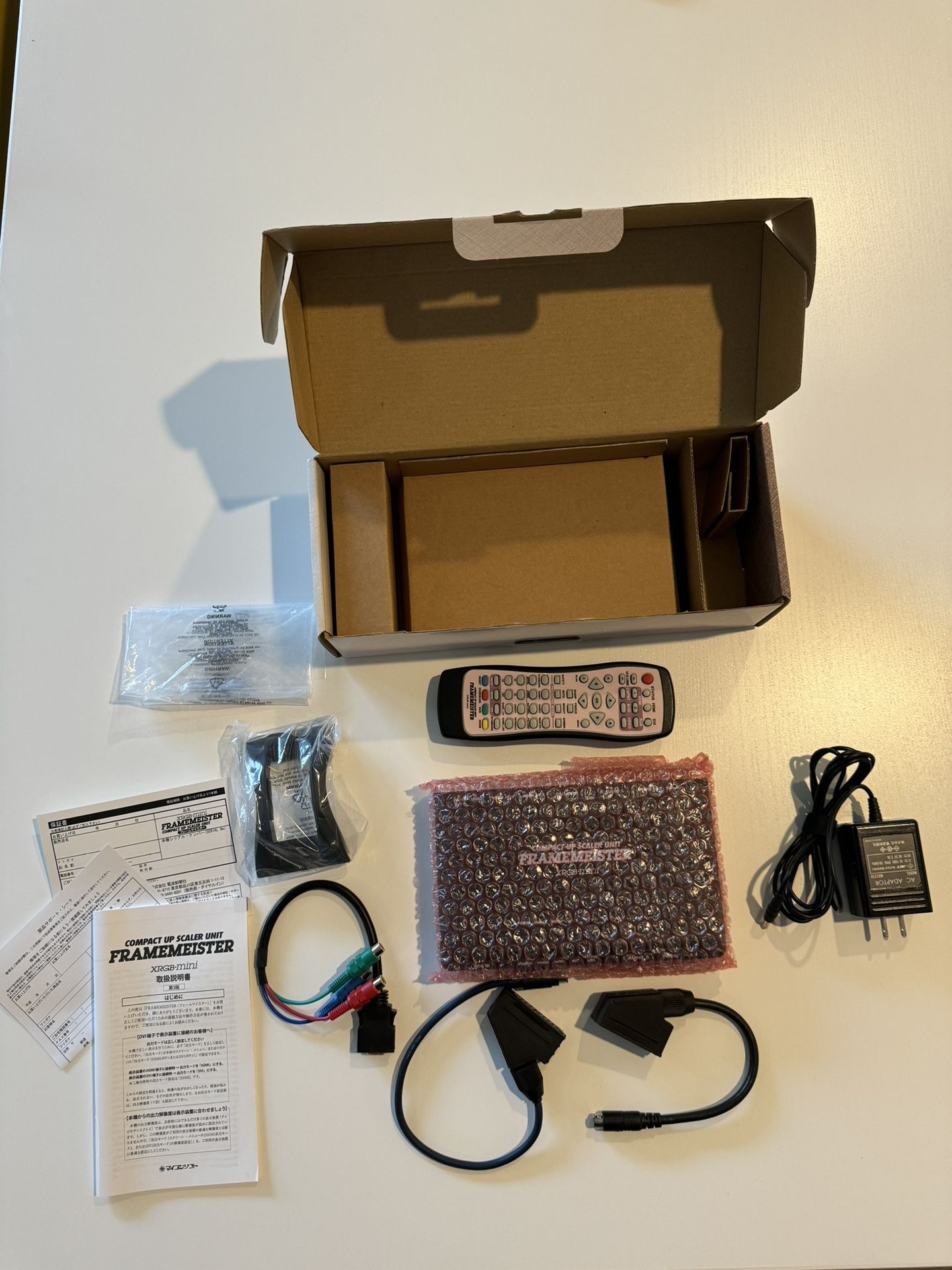 XRGB-mini Framemeister RGB Upscaler CIB with English Remote and ...