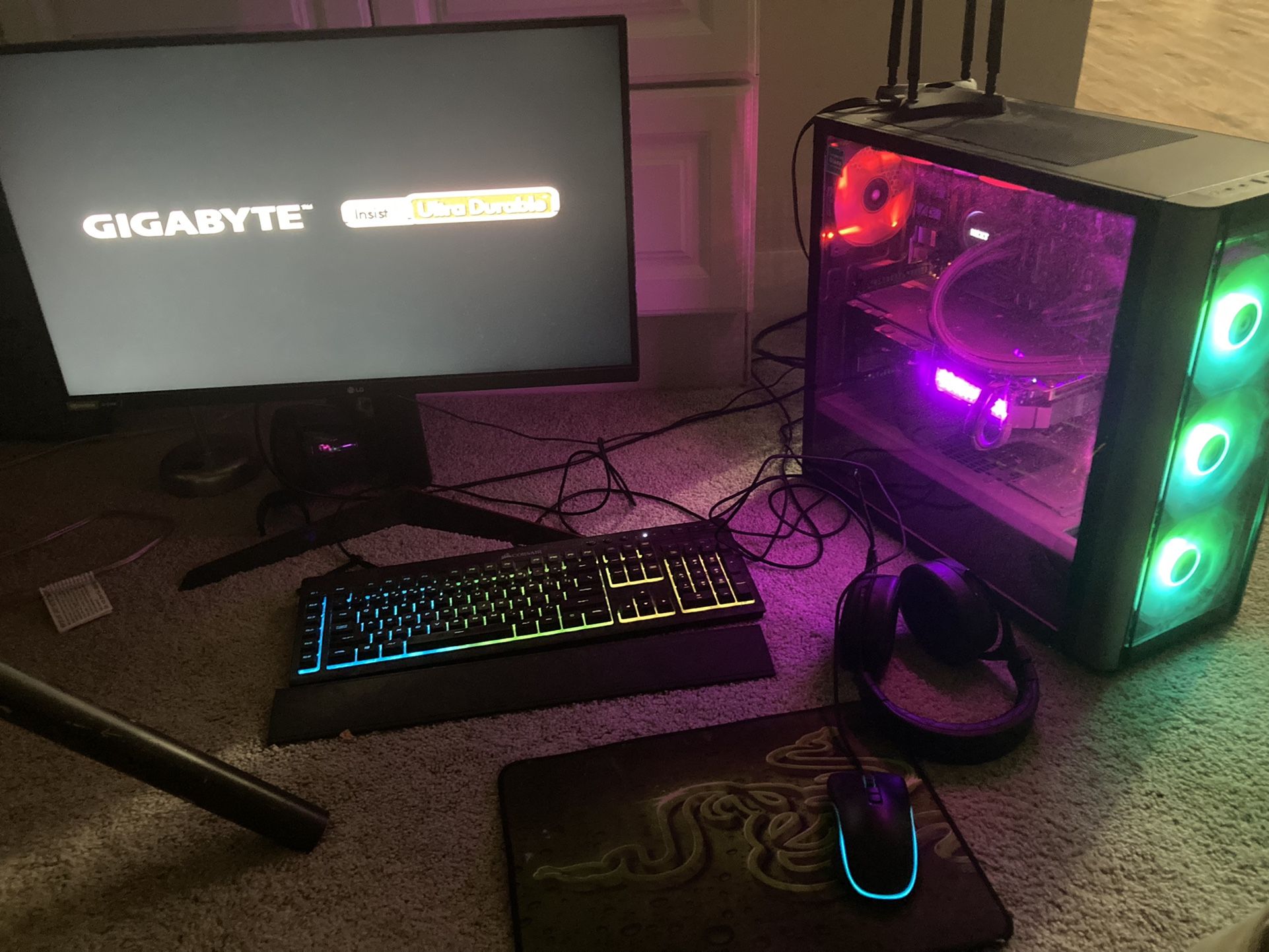 Full Gaming Rig, 1080TI 16gb Ram, 2k Monitor Included for Sale in Las ...