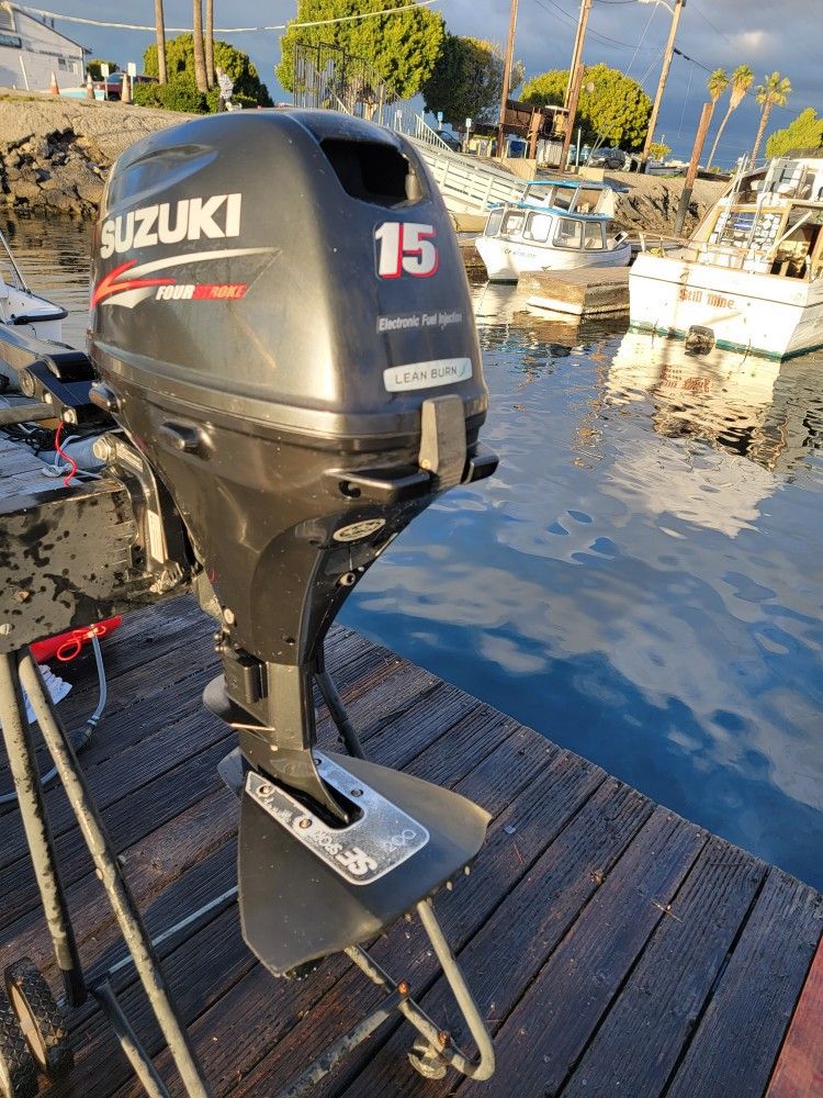 2016 Suzuki 15hp 4 Stroke Short Shaft EFI Outboard for Sale in Long ...