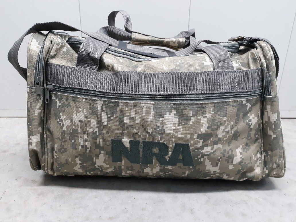 NRA CAMO Duffle bag Military Travel Camping Hunting . New w/o Tags for ...