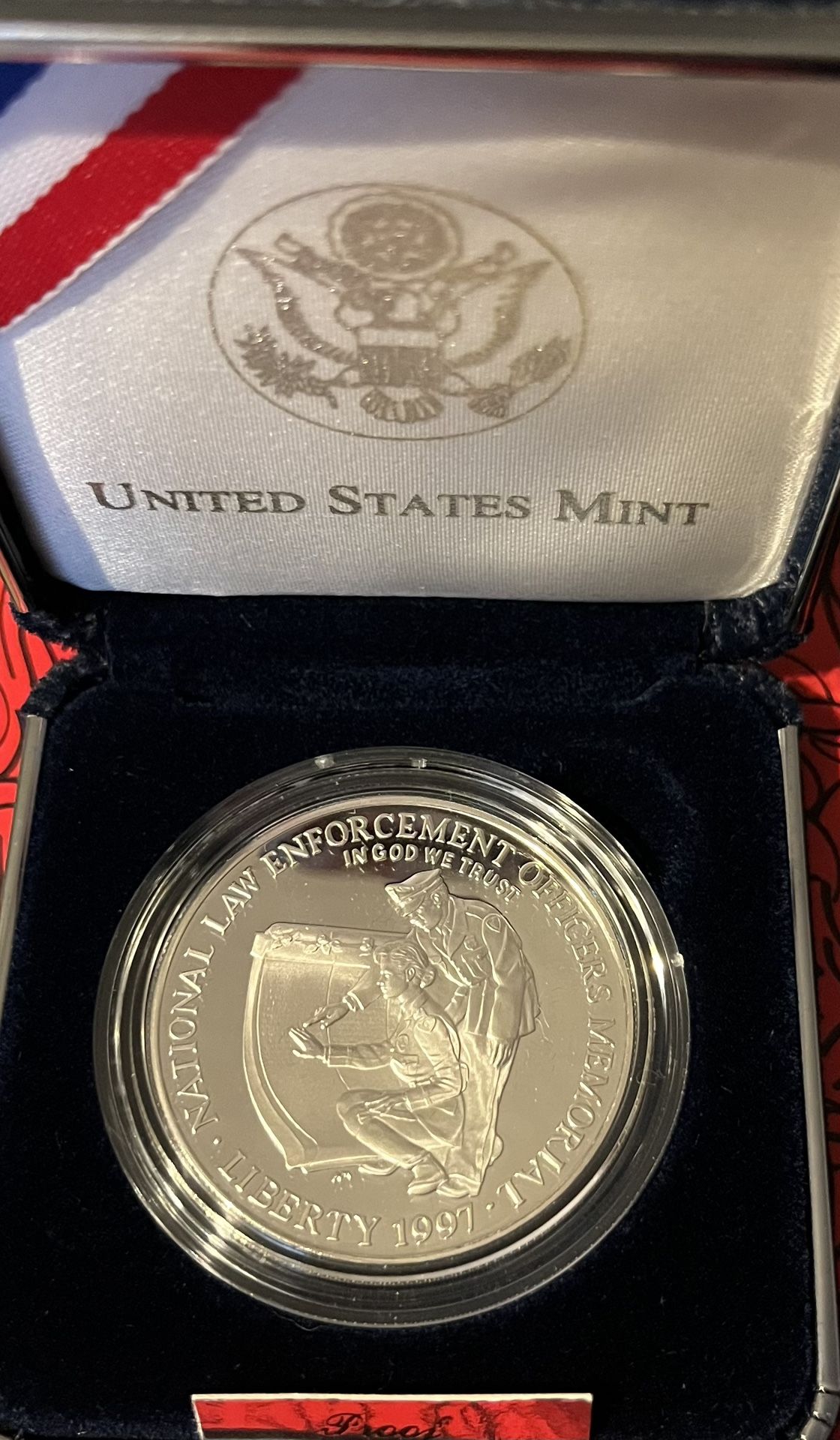 Silver 1997 National Law Enforcement Officers Memorial Commemorative ...