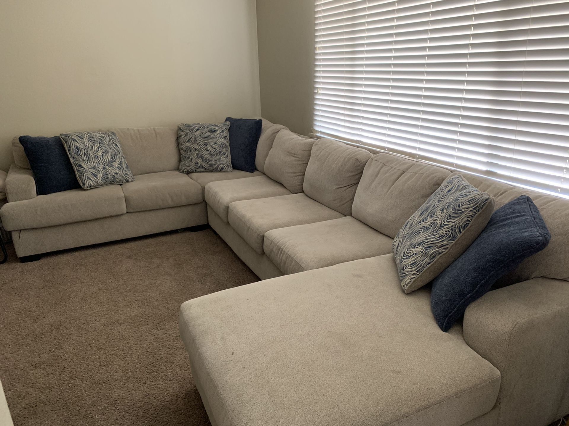Ashley Furniture Beige Sectional Couch at Dolores Bennett blog
