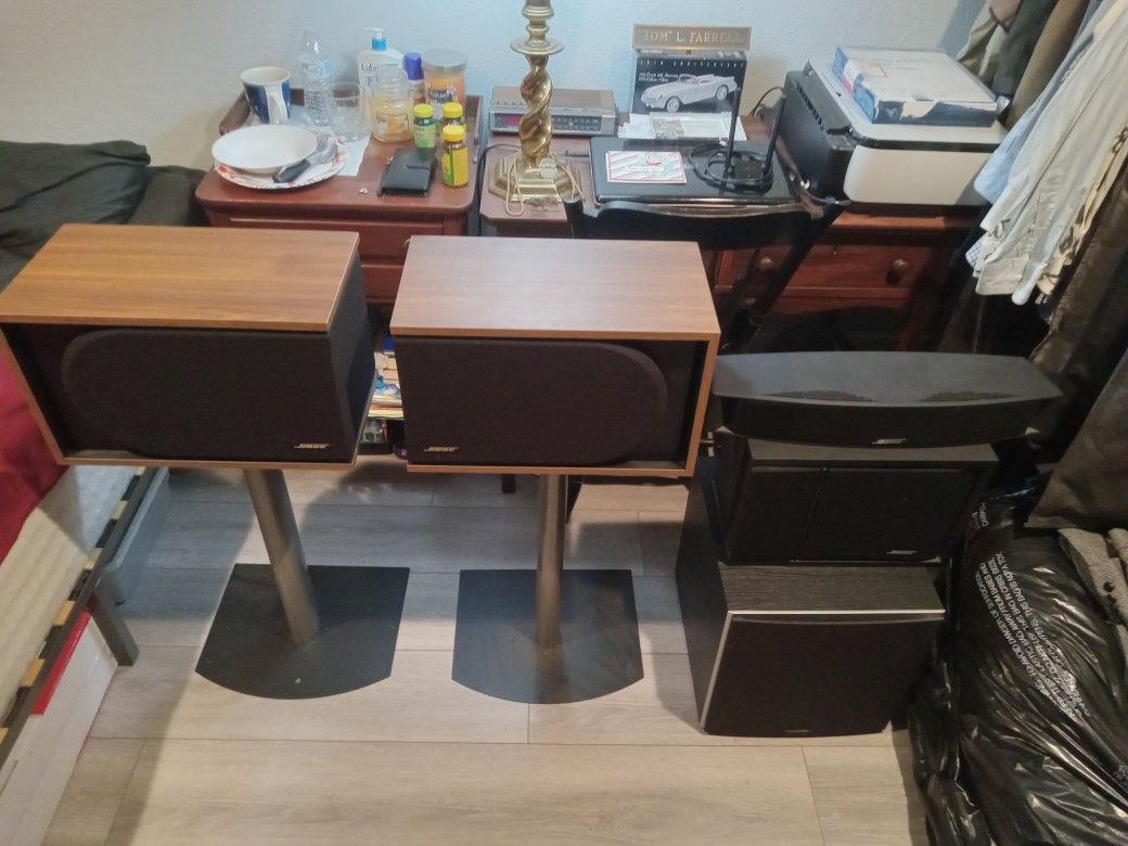 Bose Speakers, Bose Speaker Stands And Polk Powered Subwoofer for Sale ...
