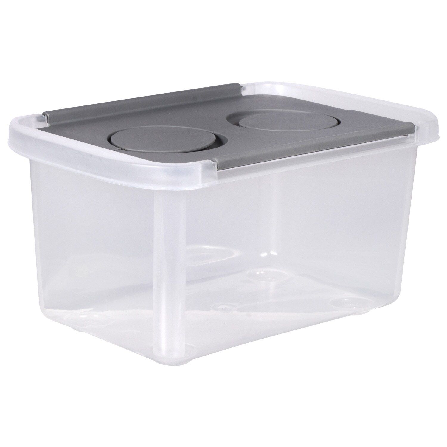 Dollar Tree 36 Clear Plastic Storage Boxes With Split Hinged Lids at Keith Ramsay blog