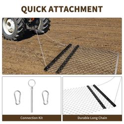 Drag Harrow Lawn Tractor 4x5 FT Drag Harrow For ATV/UTV - Heavy Duty ...