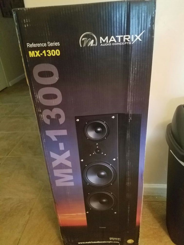 Matrix Mx-1300 3 way high resolution home theater floor speaker for Sale in Naples, FL - OfferUp