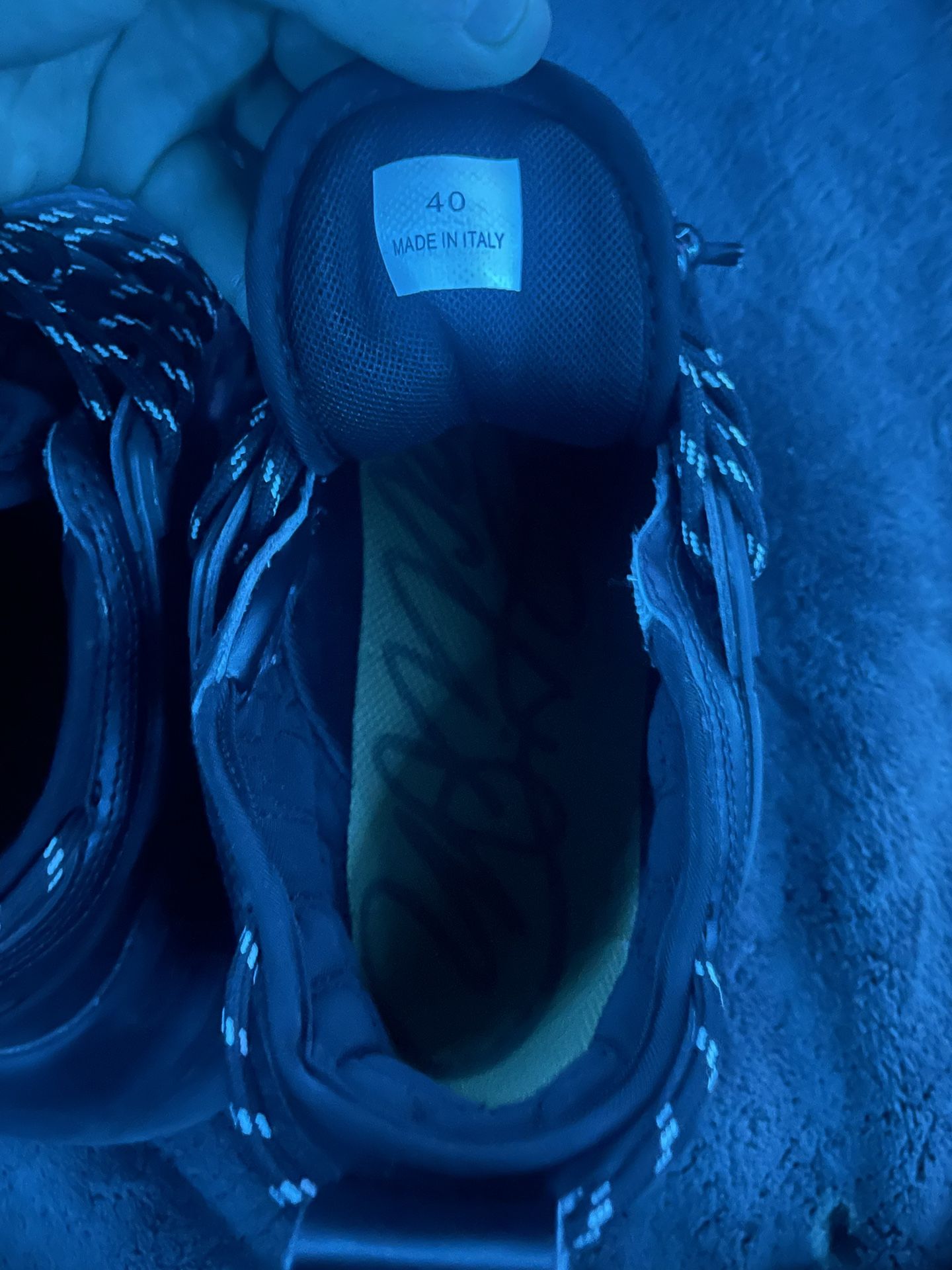 All Black Versace Chain Reaction Size 40(7y)