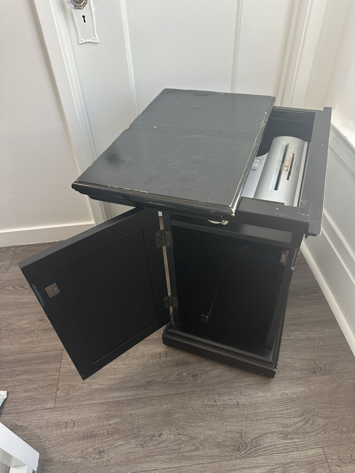 Rolling cabinet with hidden paper Shredder for Sale in Hillsborough, CA ...