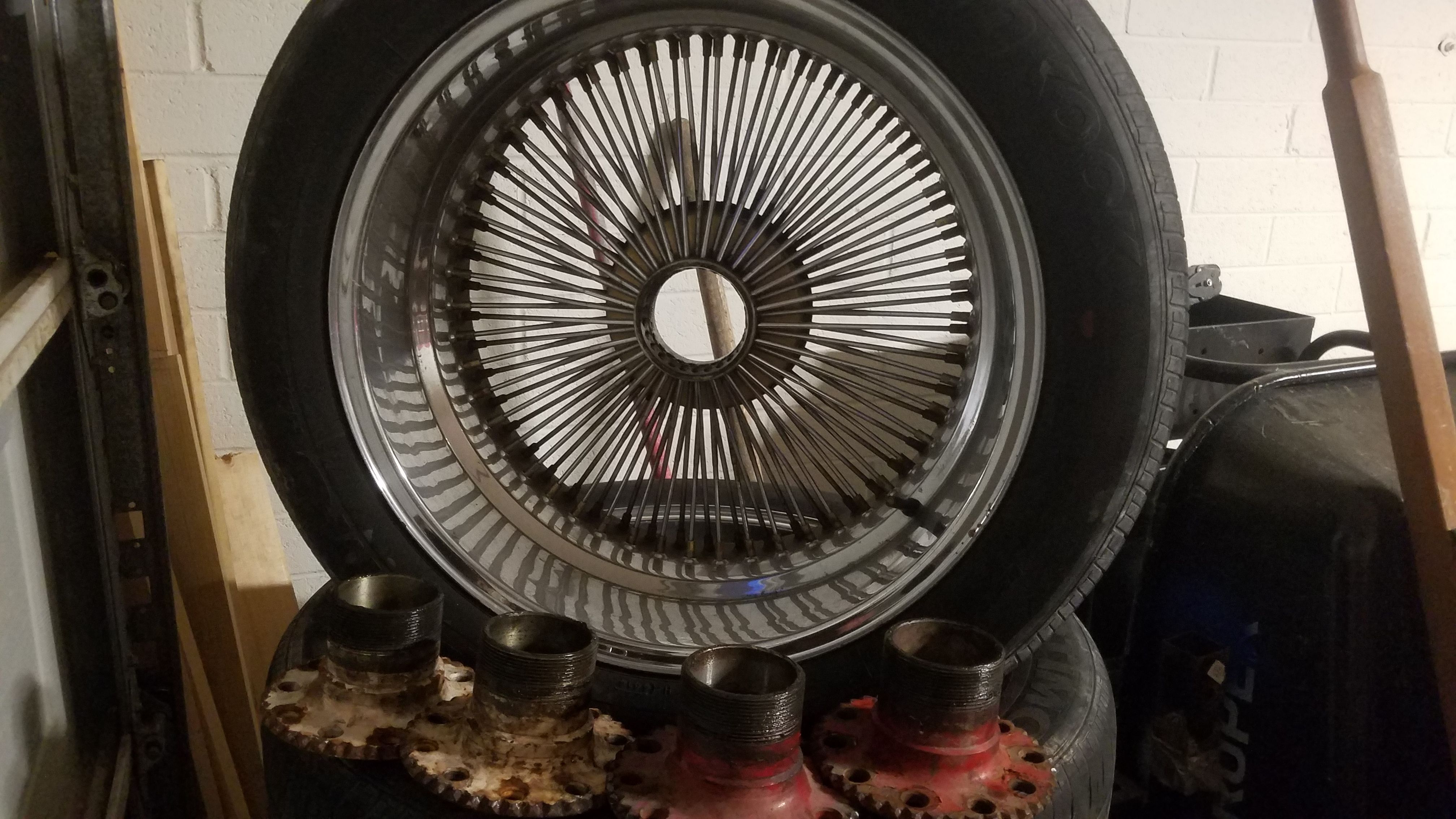 Rims and tire 20 inch 5 lug universal dayton's wire wheels comes with 4 ...